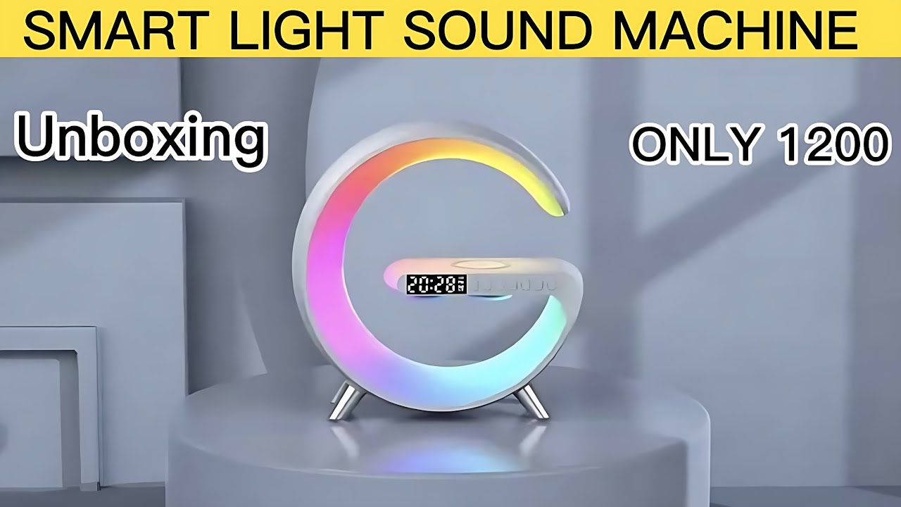 smart light & 🔈 sound machine & with wireless charger 15w colour full ...
