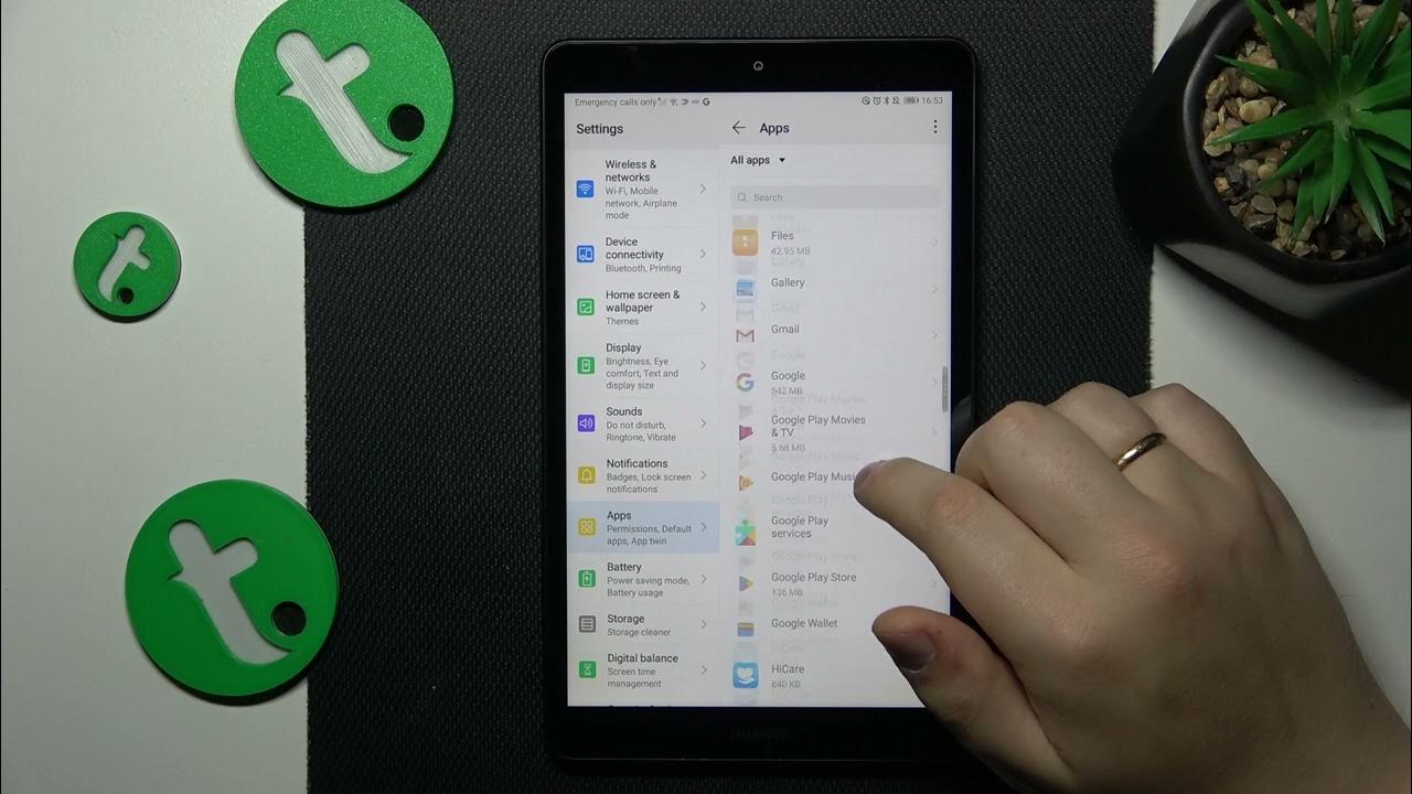 How to Clear App Cache & Data on HUAWEI MediaPad M5 Lite - YouTube