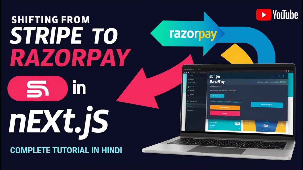 How To Shifting from Stripe to Razorpay in Next.js | Complete Tutorial in Hindi - YouTube
