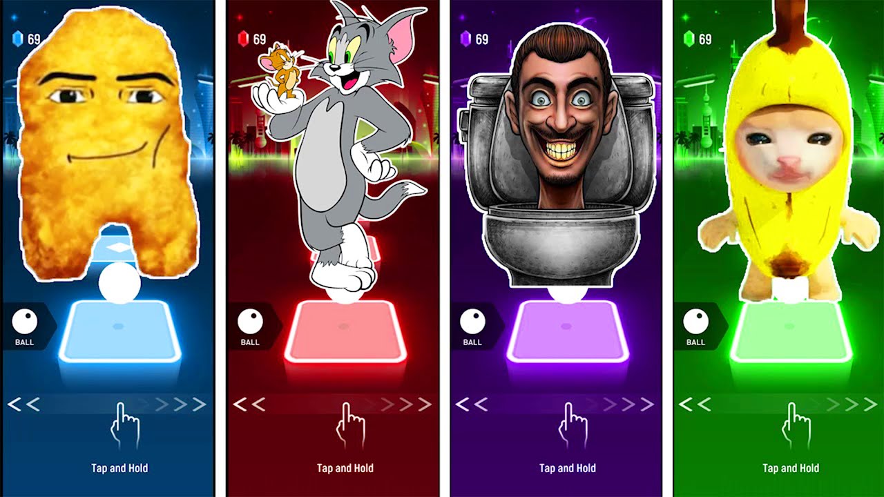 🆚 Gegagedigedagedago 🆚 Tom and Jerry 🆚 Skibidi Toilet 🆚 Banana Cat 🎶 ...