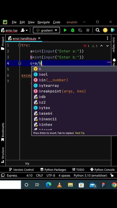 Try Except Exception Handling In Python Python Tutorials For Beginners Youtube