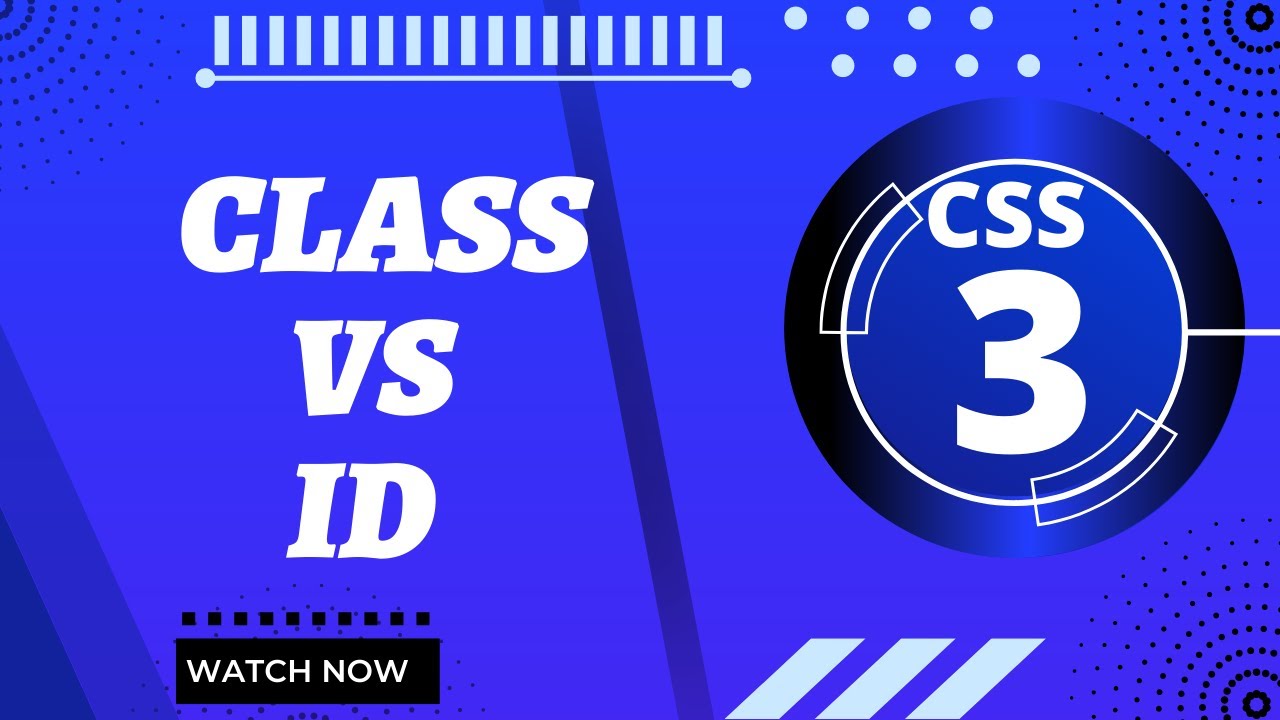 What is different between class selector and id selector in CSS3 Urdu ...