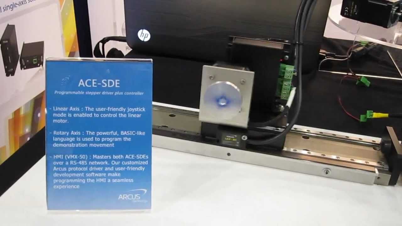 Arcus ACE-SDE + VMX-50 Demo. Integrated Stepper Controller + Driver and ...