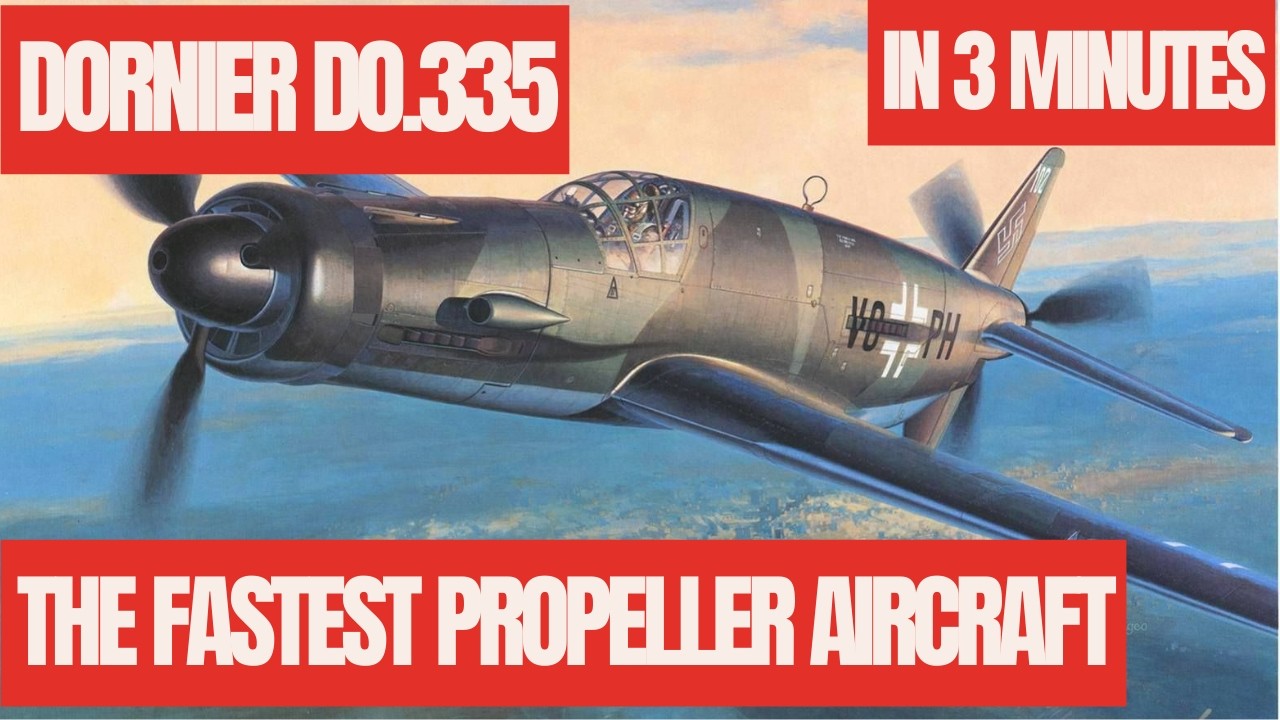 Dornier DO.335 The Fastest Propeller Aircraft of WWII - YouTube