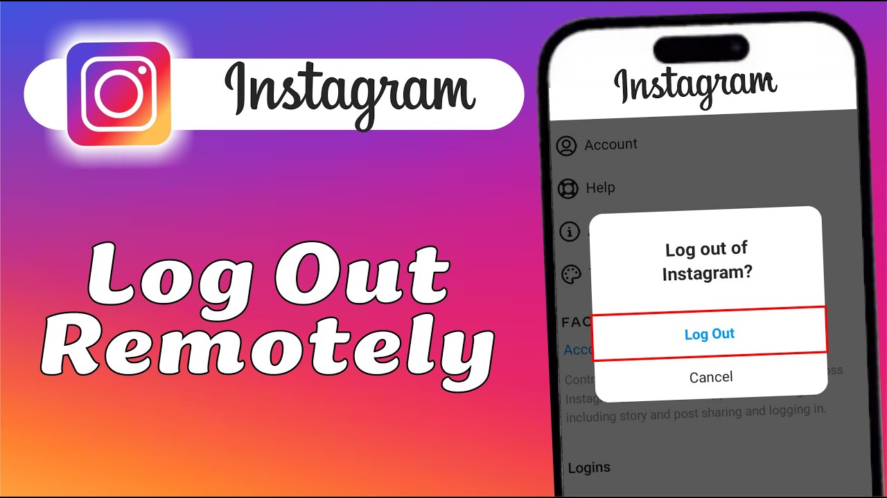 How to Log Out of Instagram (Within and Remote Logout) - YouTube