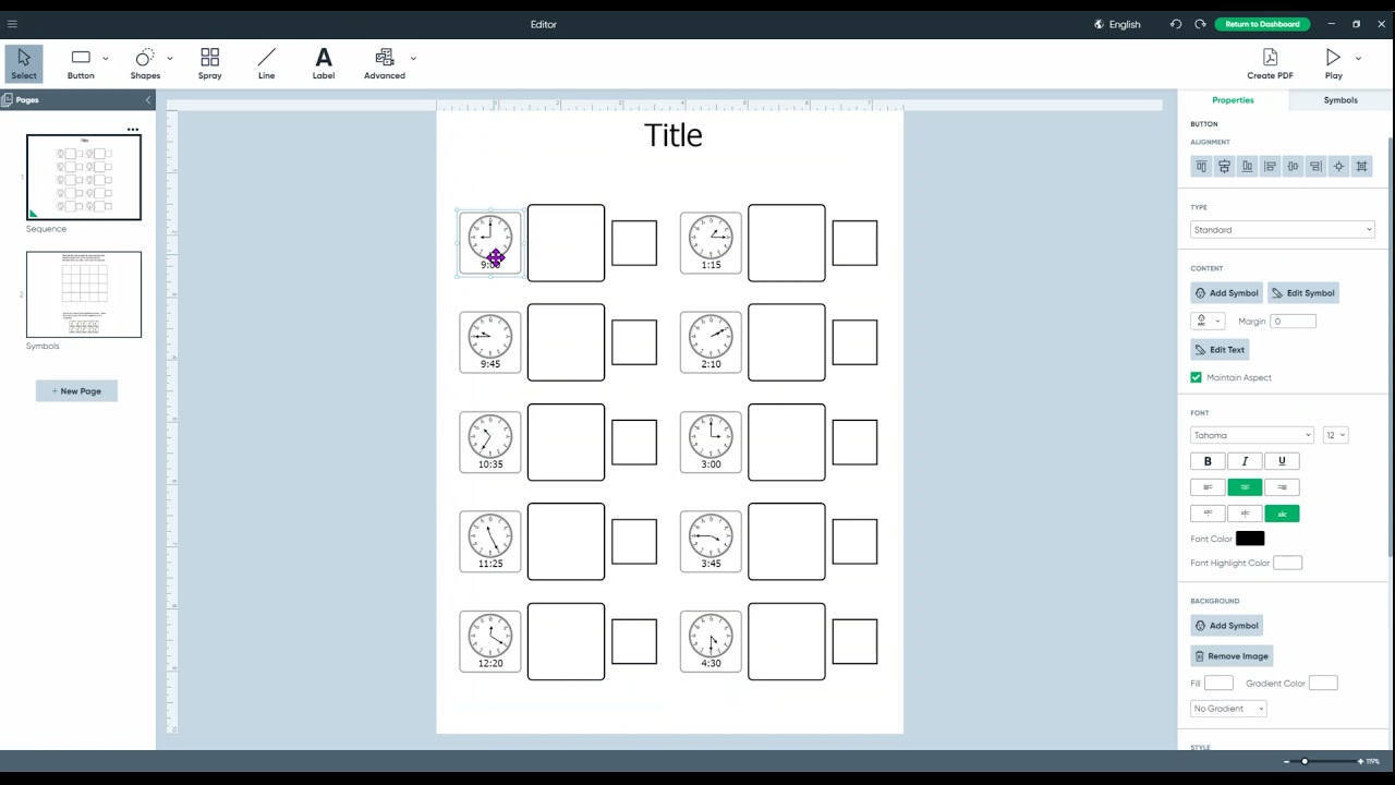 Boardmaker Classroom Schedule