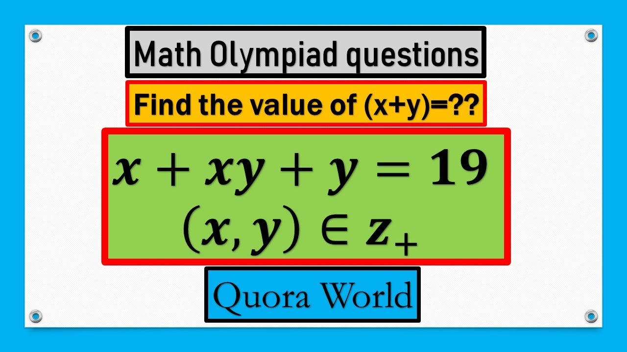 Math olympiad questions || viral math problem - YouTube
