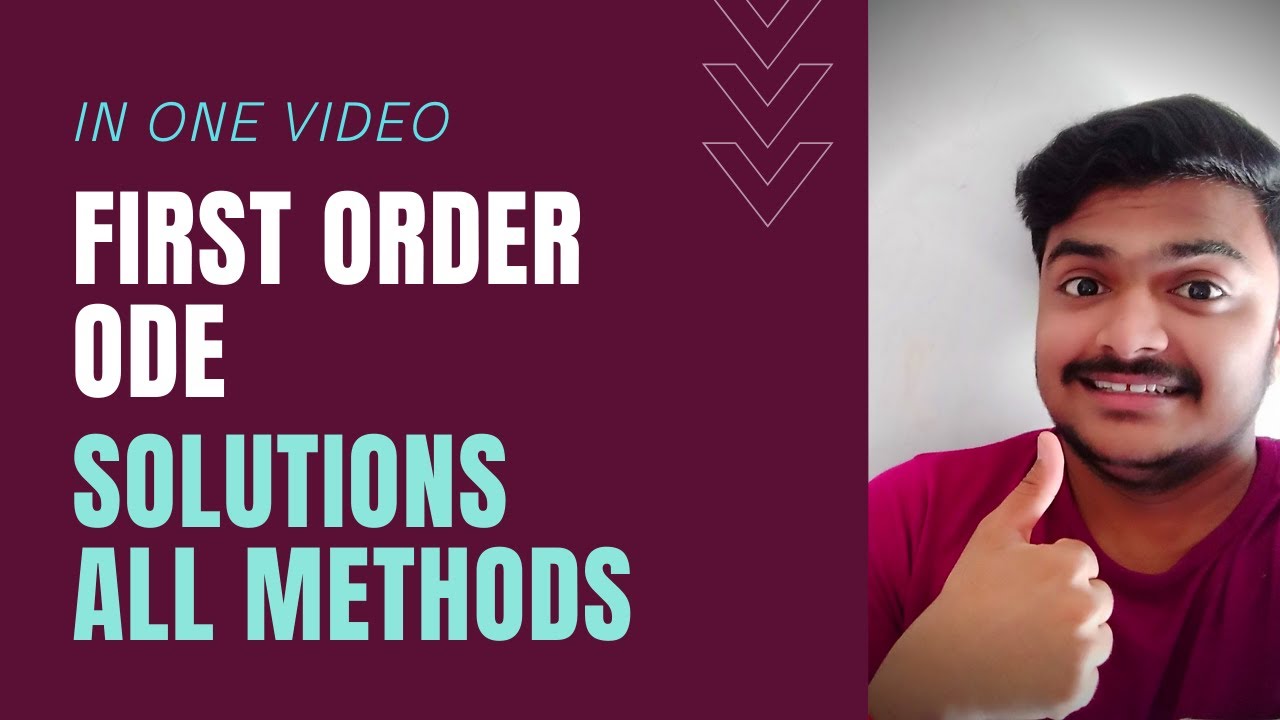 First order ODE Solution ALL Method #firstorderode #iitjam #ode - YouTube