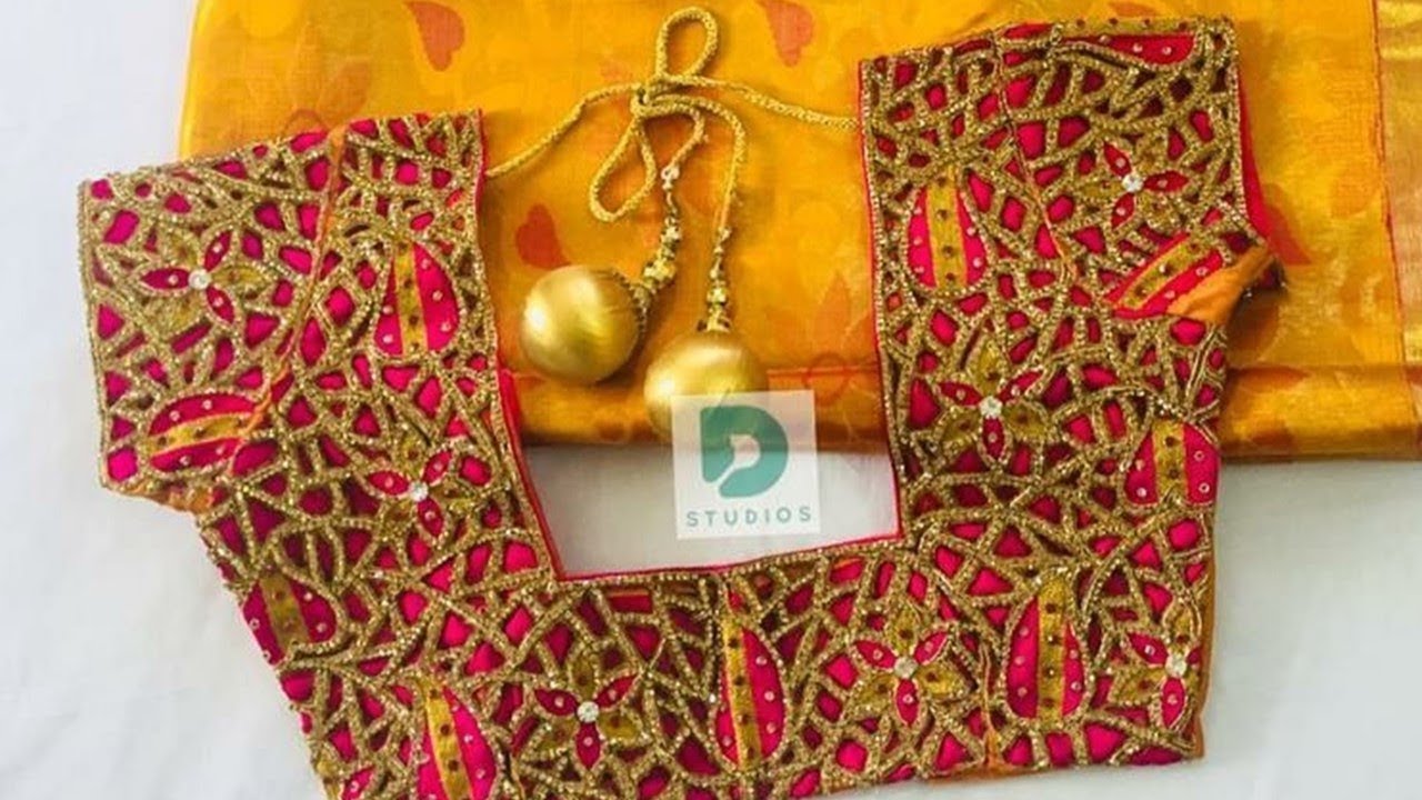 Multicolor Cut Work Blouse Designs 2019 - YouTube
