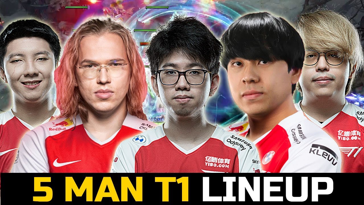 5 MAN T1 LINEUP BATTLE - TOPSON ANA KUKU VS WHITEMON XEPHER DOTA 2 ...