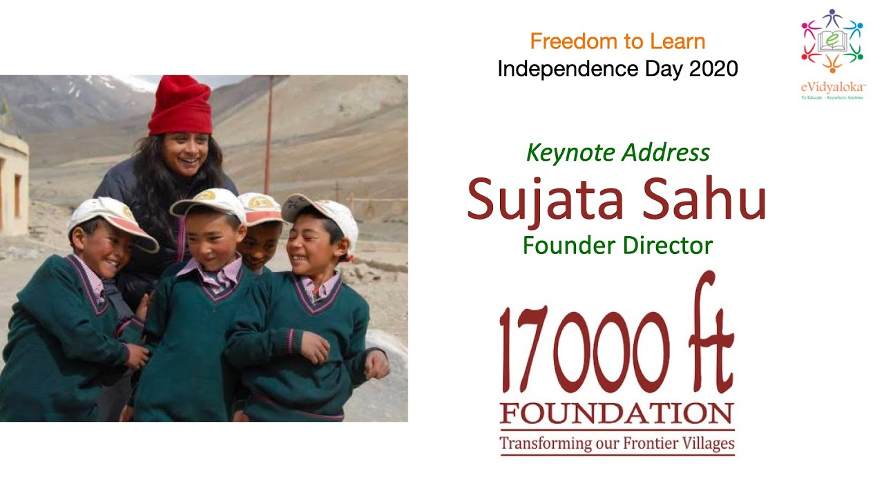Keynote Address by Sujata Sahu, Founder Director of 17000 Ft Foundation ...