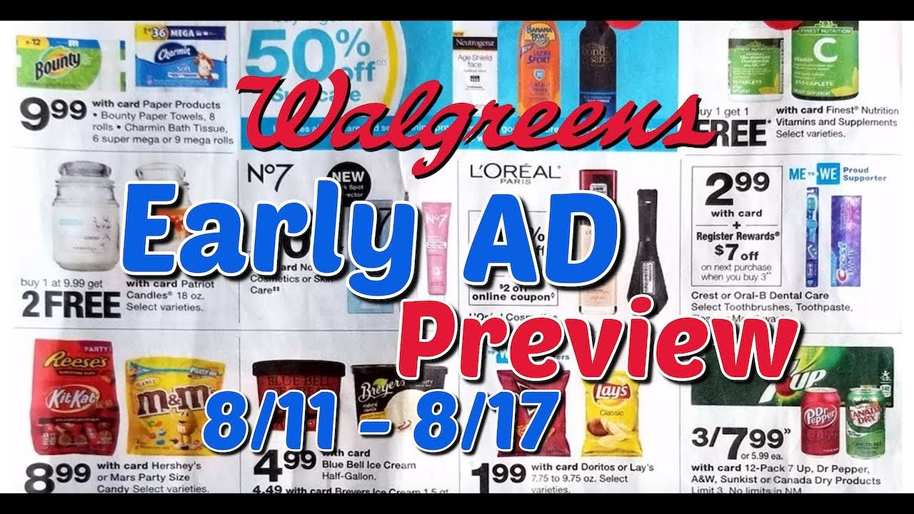 Walgreens AD PREVIEW 8-11 to 8-17 // REALLY CHEAP School Supplies and ...