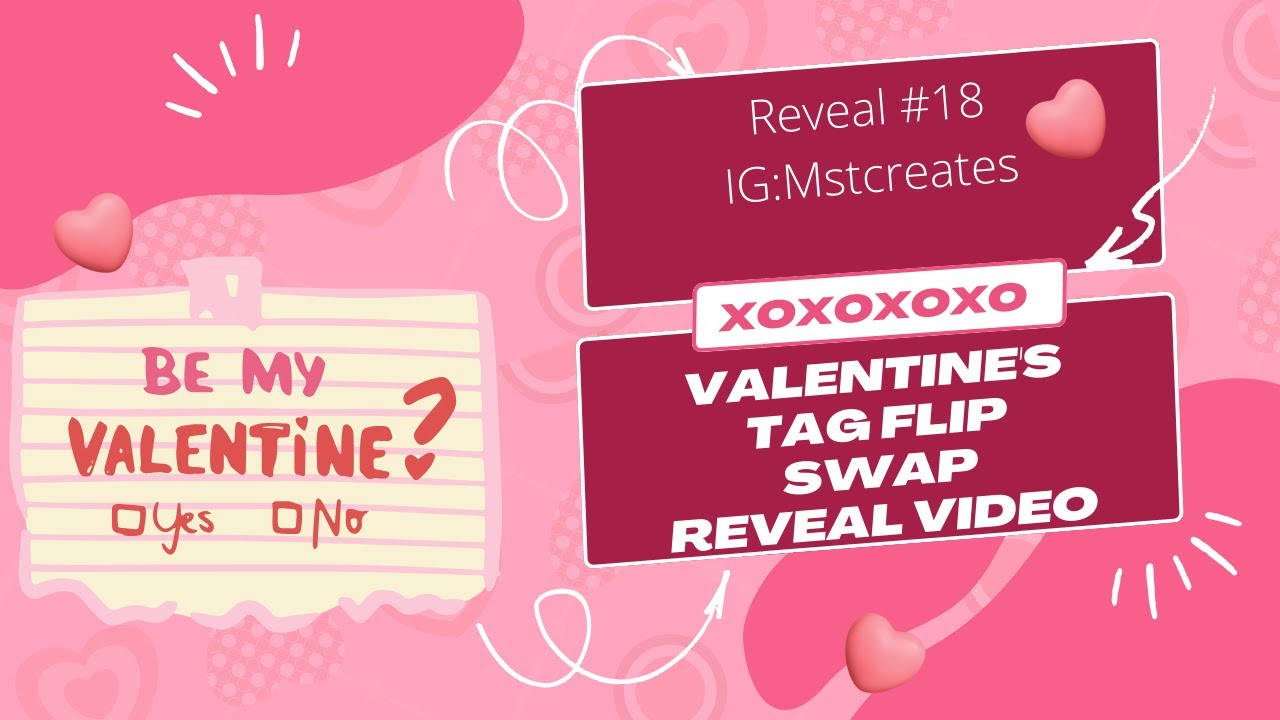 Valentines Day Tag Flip Swap Reveal #18 - YouTube