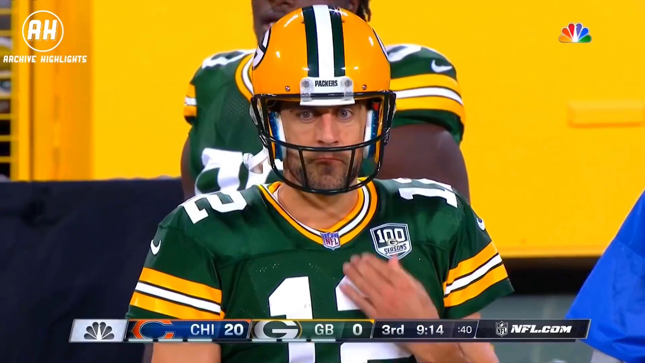 AARON RODGERS INSANE COMEBACK AGAINST THE BEARS! GAME 1 2018-2019 ...