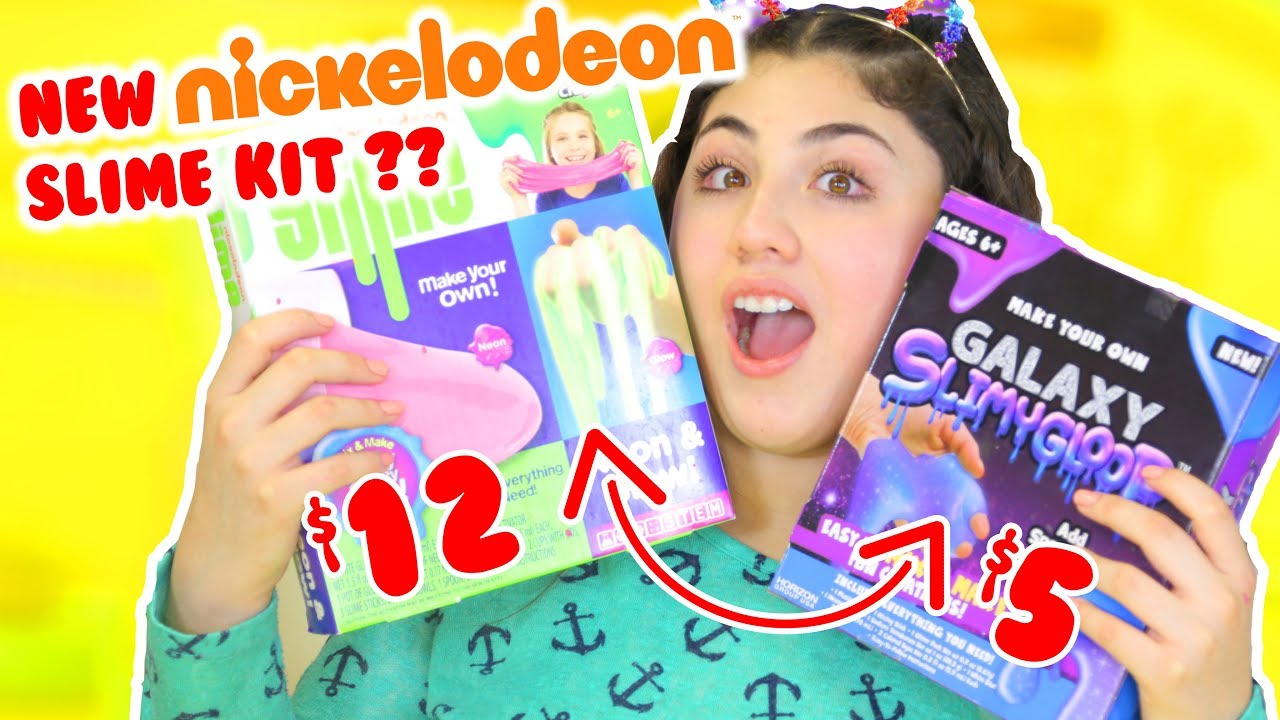 NICKELODEON SLIME KIT VS NORMAL SLIME KIT | new slime kit ...