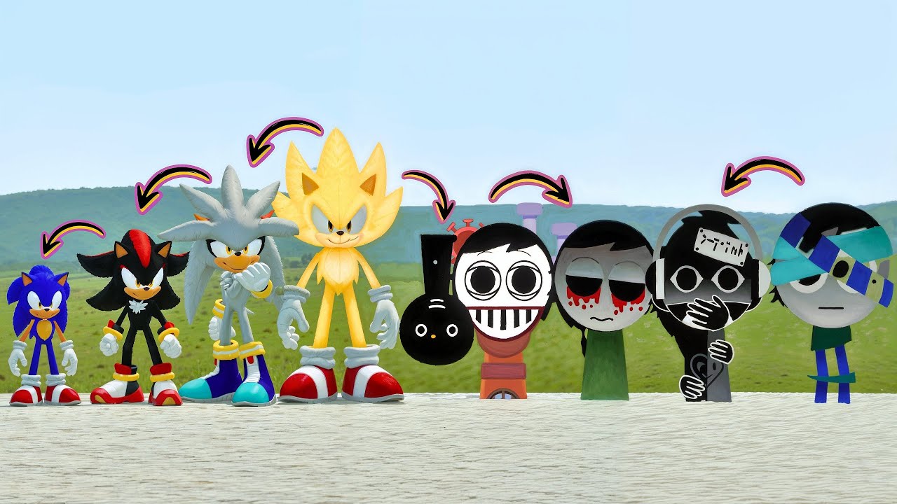 NEW UPGRADED EVOLUTION OF ALL PHASES OF SPRUNKI FAMILY VS SHIN SONIC ...