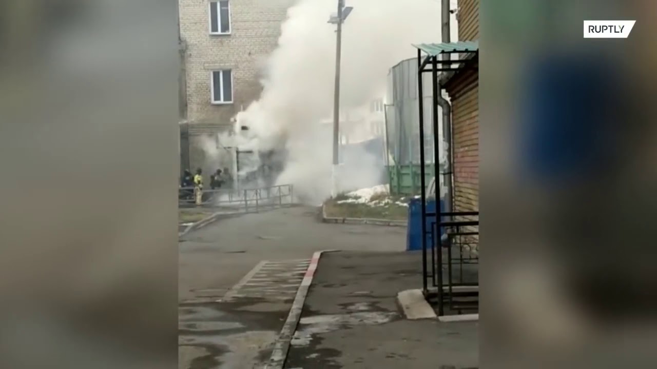 Russia. explosion of an oxygen booth on the territory of a hospital ...