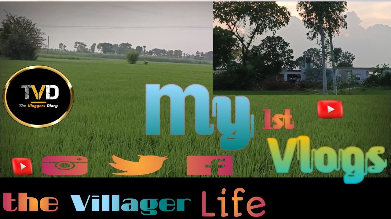 My first vlog ! vlogs video! villager life , Vloggers video, new vlog ...