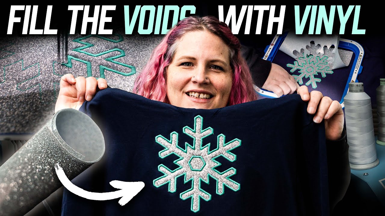 How to Combine Vinyl Appliqué and Embroidery - YouTube