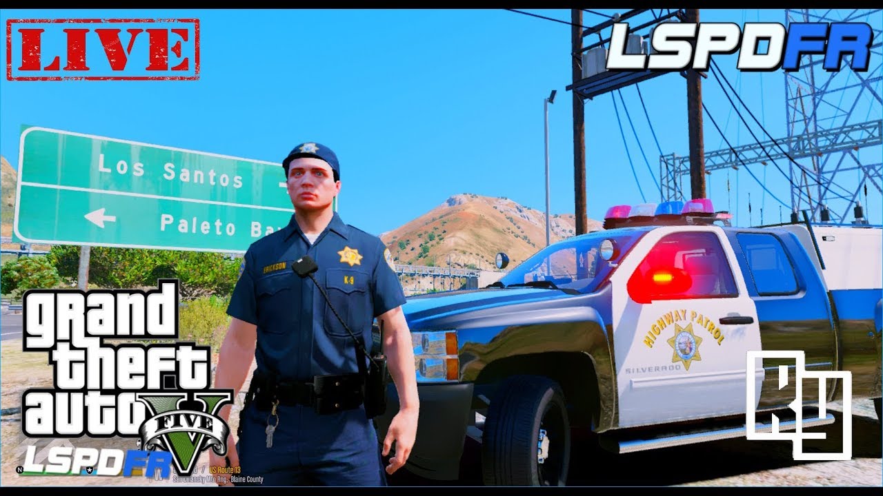 LIVE: GTA 5 LSPDFR Rainy Highway Patrol with Rotators (CHP based ...