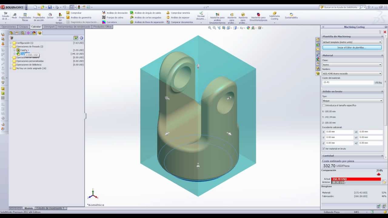 Solidworks Costing - Introducción - YouTube