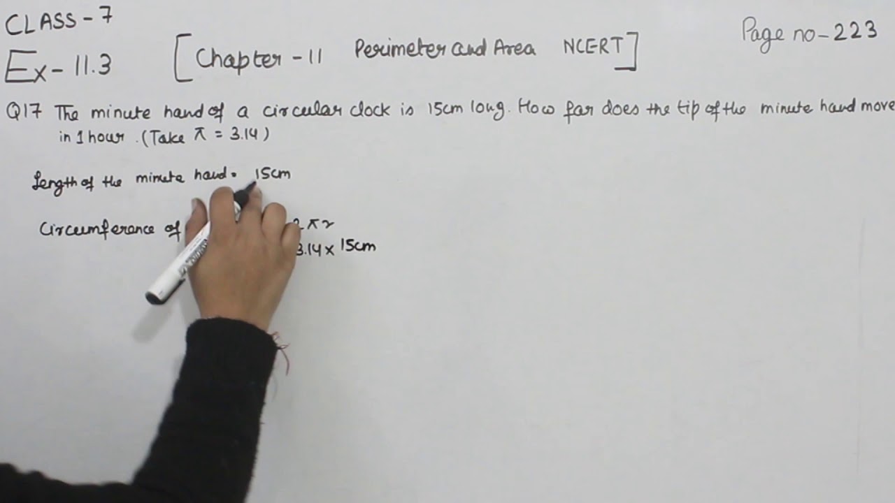 Class 7 Question 17 Ex 11 3 Perimeter And Area Chapter 11 Maths Class 7 Question 17 Ex 11 3 Perimeter And Area Chapter 11 Maths