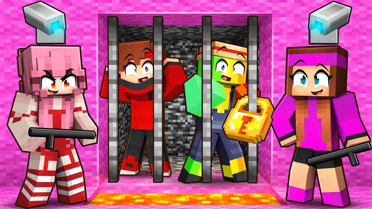 Anna et Lola ont mis AWARIZ et Talcado en PRISON sur Minecraft ! - YouTube