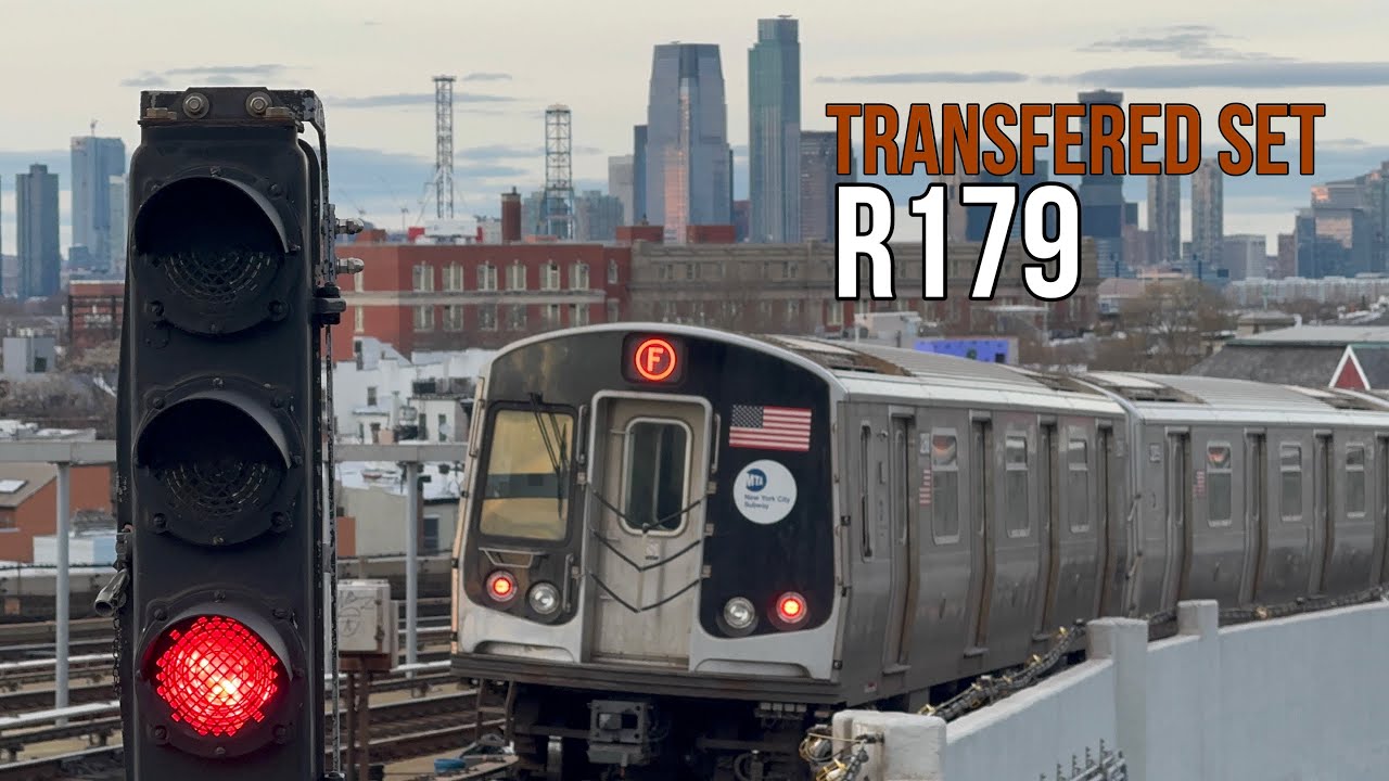 Transfered 10-car R179 Set on the (F) Line - YouTube
