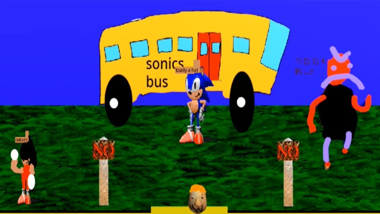 SONIC in Baldi Basics Camping Scratch Edition - YouTube
