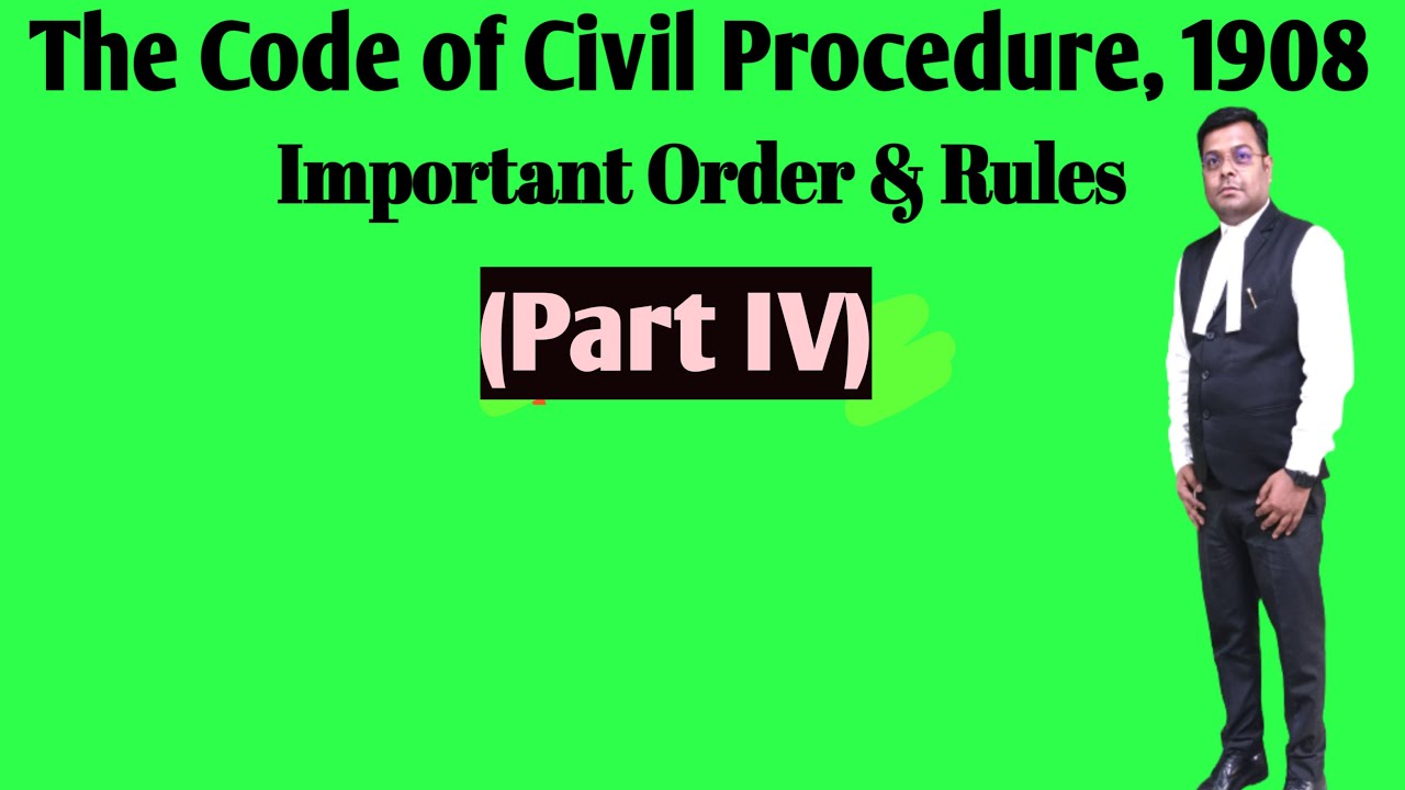 Important section of the Code of Civil procedure#cpc - YouTube