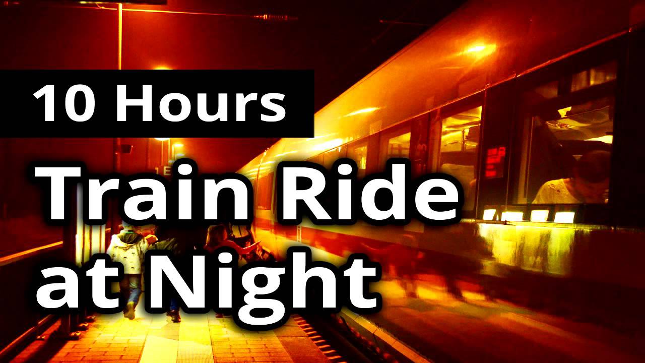 RIDING a TRAIN at NIGHT - Relaxing SLEEP Sounds Ambiance for 10 HOURS ...