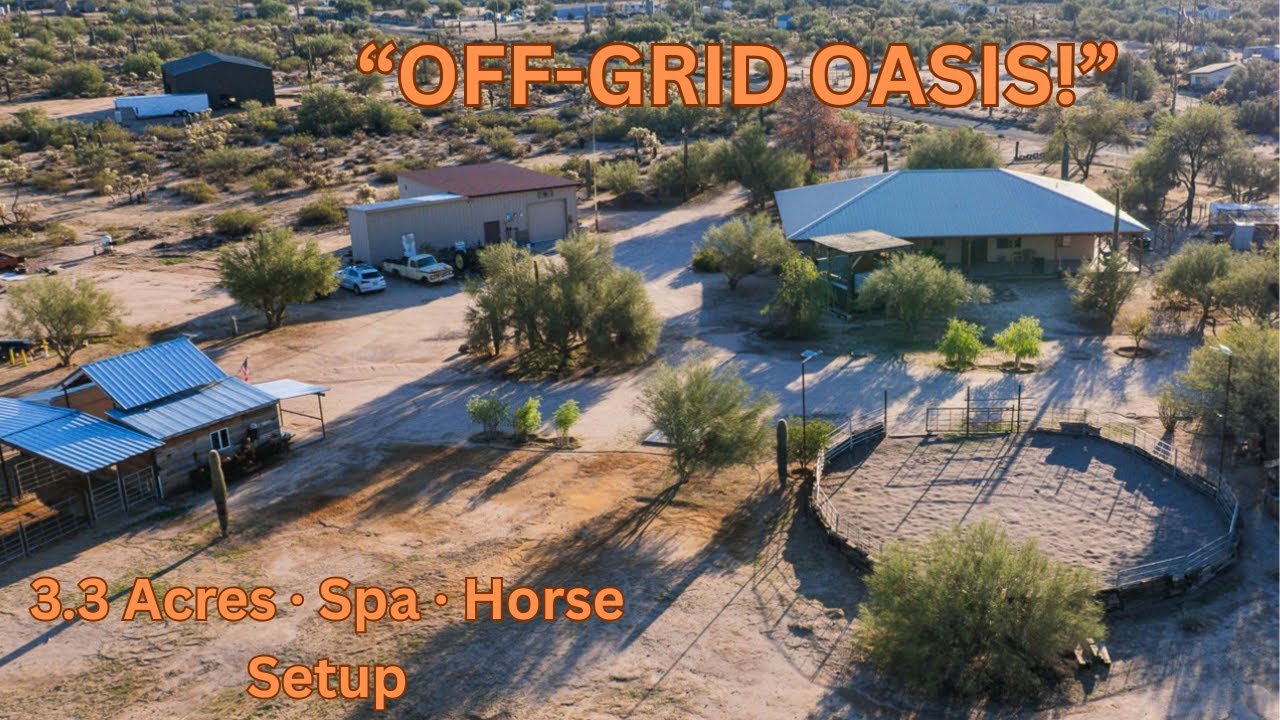 “A MUST-SEE Arizona Ranch Home | Amazing Well, Solar, Spa & Horse Setup ...