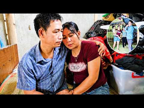 A touching farewell between Thu and Hoi before Hoi set off to work far from home.