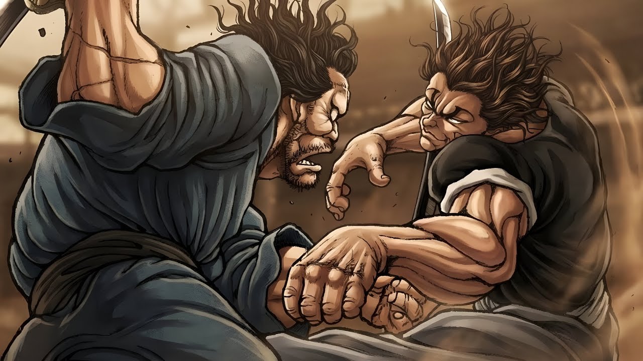 Miyamoto Musashi vs Yujiro Hanma full fight... - YouTube