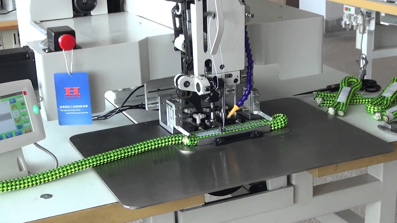 Super heavy duty rope end bar tacking sewing machine - YouTube