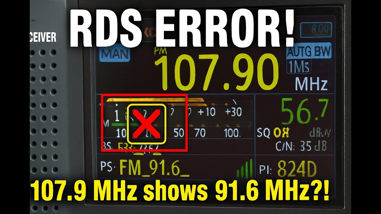RDS Error. Programme service name (PS) transmitted 91.6 MHz but the ...
