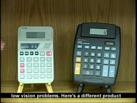 Visually Impaired Calculators - YouTube