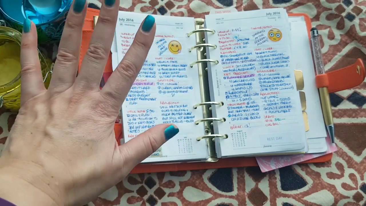Updated Kikki K planner set up for #OneBookJuly2016 - YouTube
