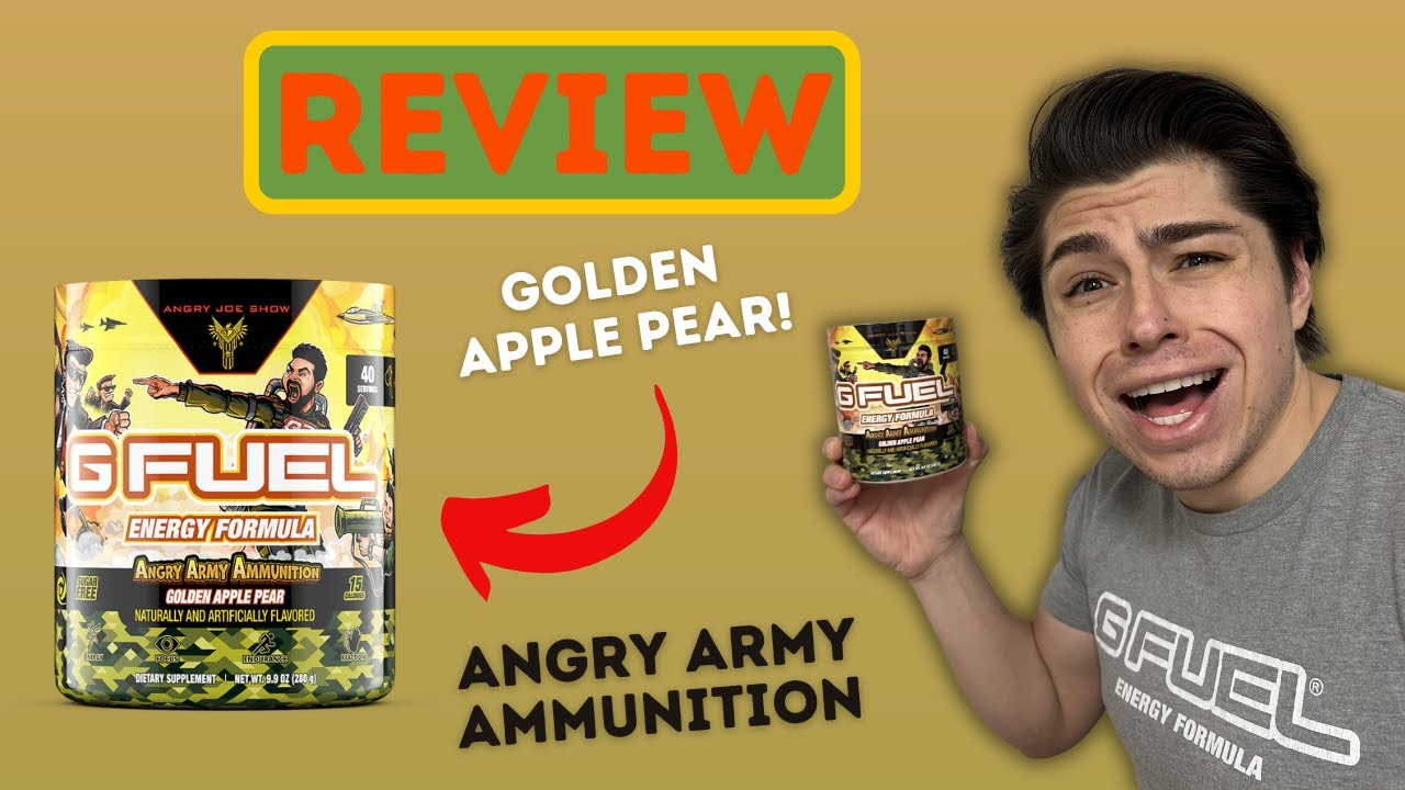 Angry Army Ammunition GFUEL Flavor REVIEW! - YouTube