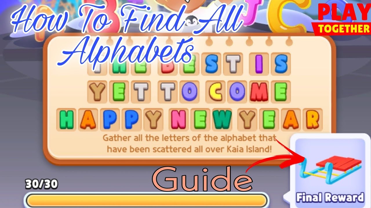 How To Find All Alphabets | Play Together | New Event Guide - YouTube