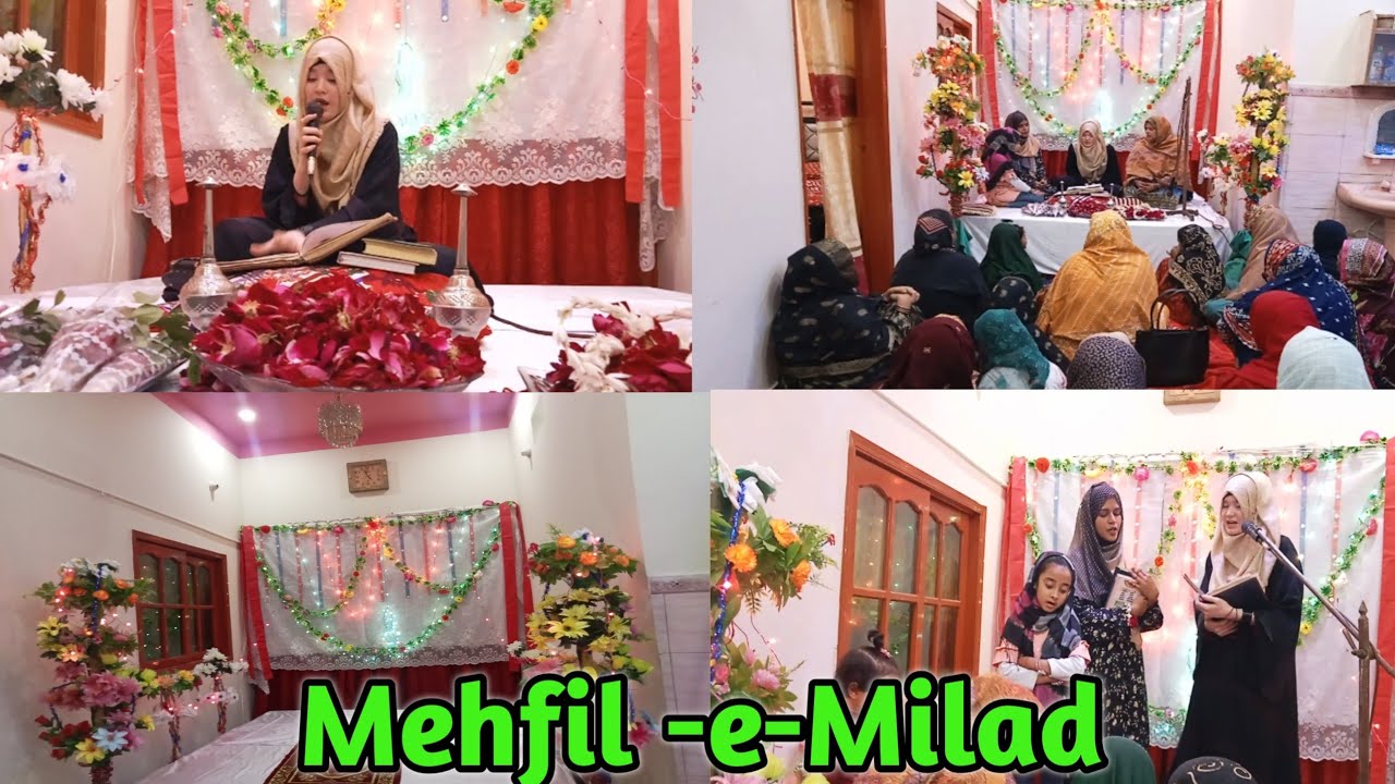 Milad Sharif Program with full bayan | Mehfil-e-Milad 2024 | Ladies ...