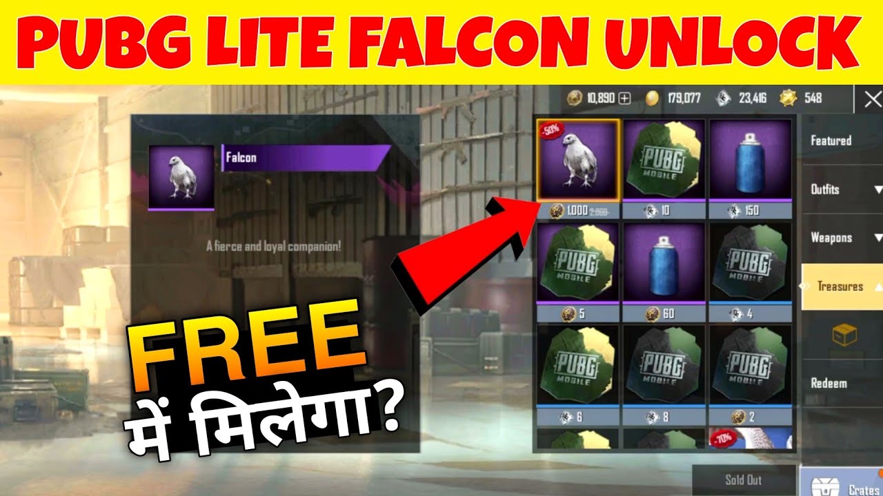 Falcon आ गया 😍 Pubg Lite Falcon Great Army Yt Youtube