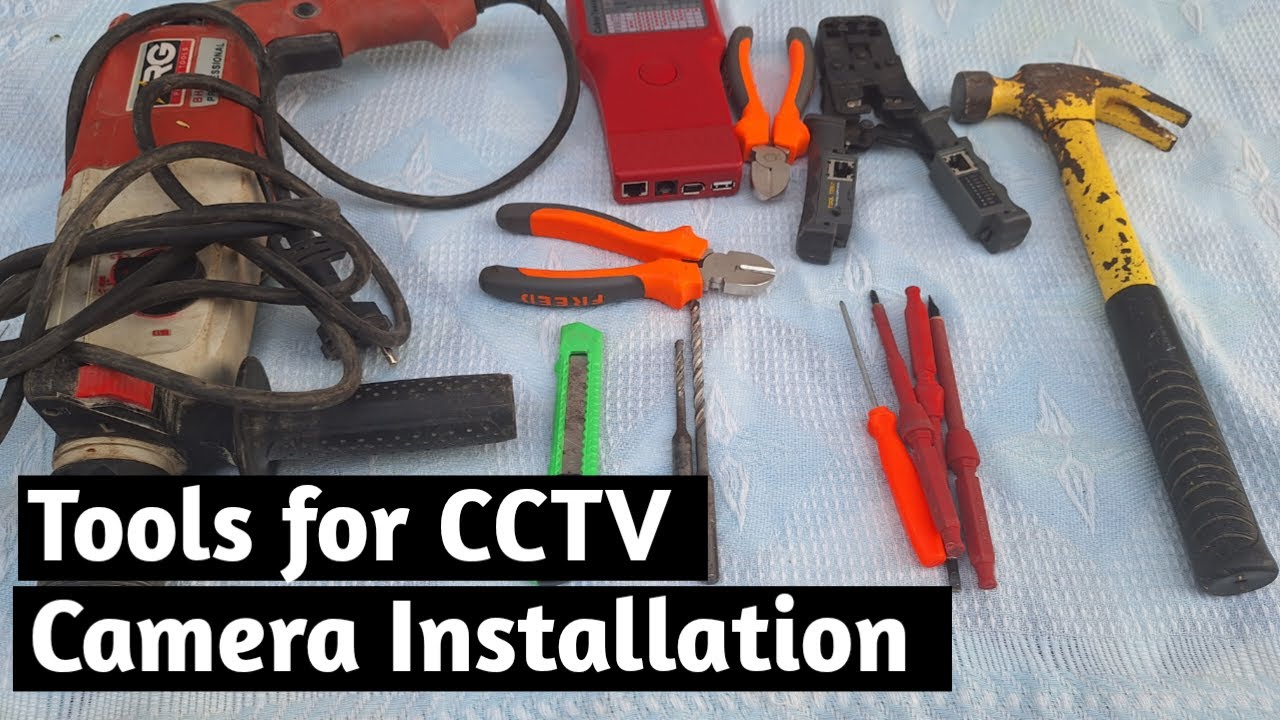 Tools for CCTV Security camera installation - YouTube
