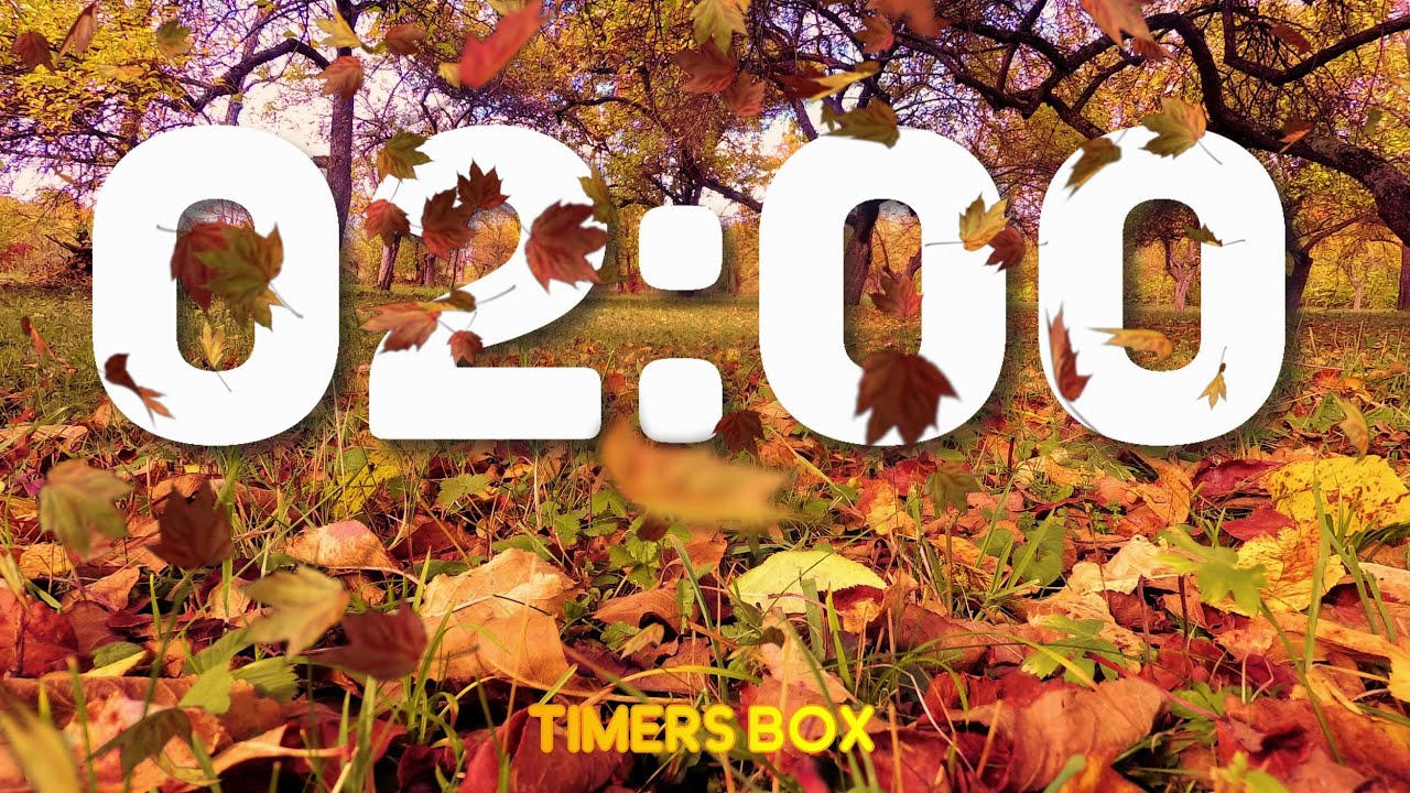 Autumn 2 Minute Fall Timer with Calming Music 🍂 and Alarm at End - YouTube