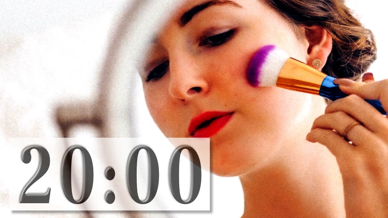 💄20 MIN MAKEUP💄 for Busy Morning Calming Music + Countdown Timer - YouTube