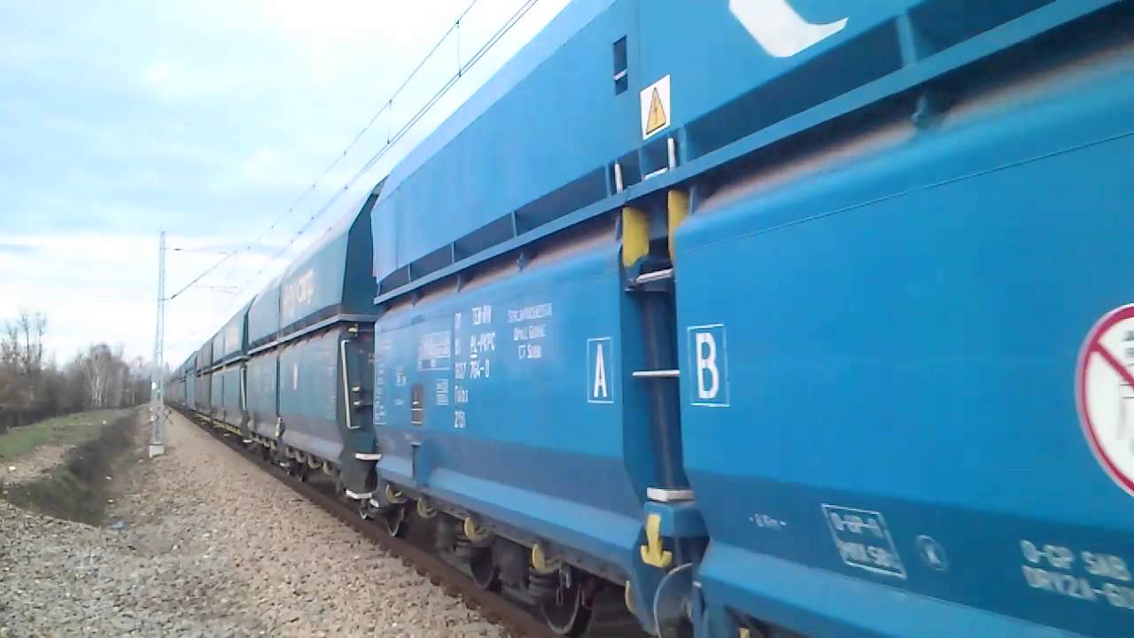 ET22-727 PKP Cargo Mega Rp1 Z Składem Towarowym Wagonów Fals - YouTube