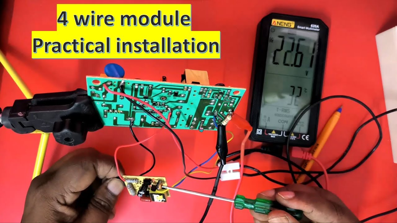 Installation procedure of 4 wire universal SMPS module - YouTube