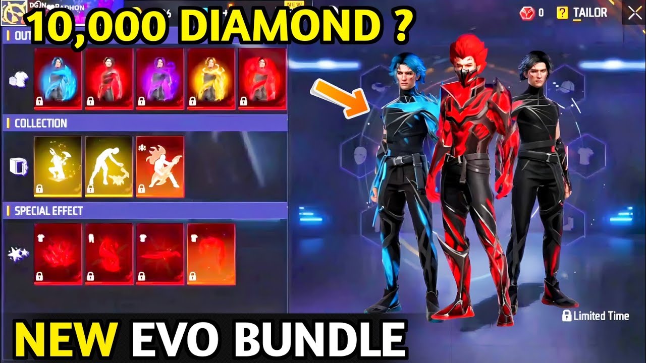 New Legendary Bundle Free Fire | Free Fire New Evo Bundle | New Evo ...