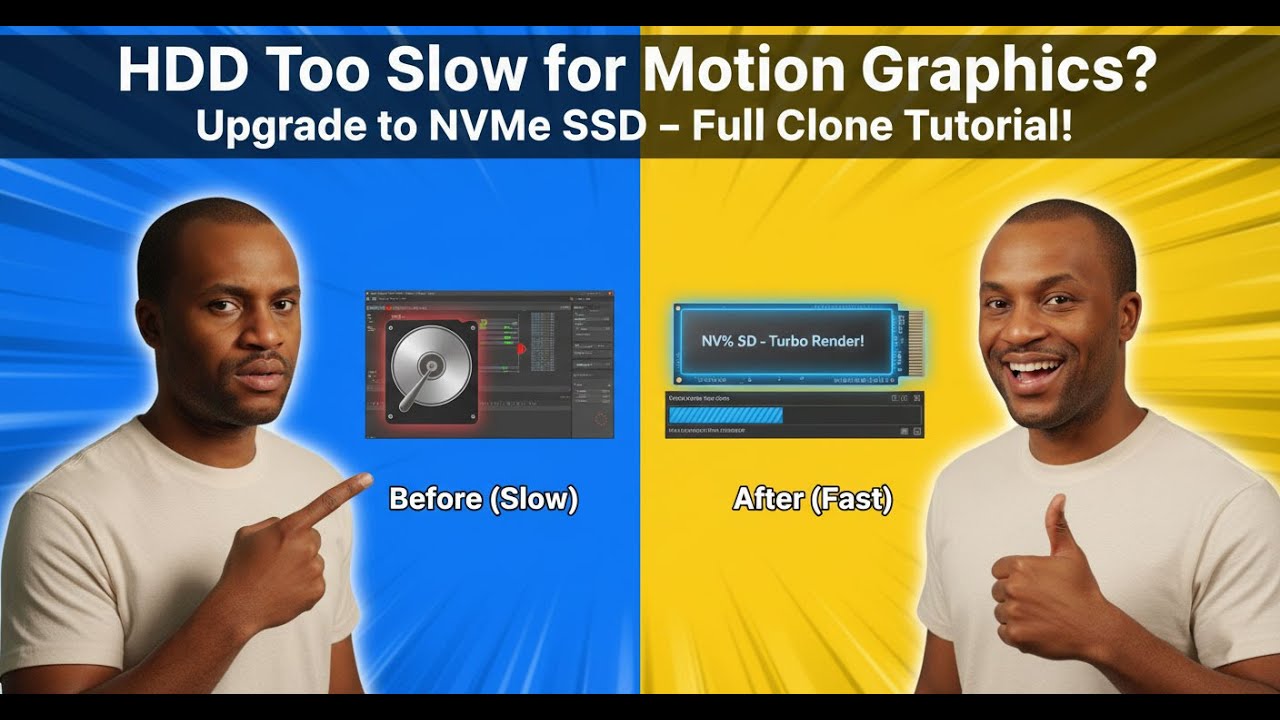 HDD Too Slow for Motion Graphics Upgrade to NVMe SSD – Full Clone ...
