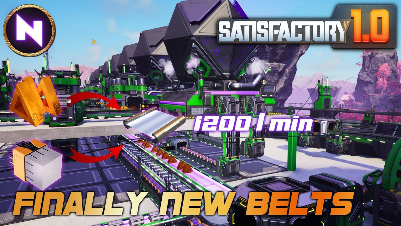 Lightning Fast MK 6 BELTS: 1200 / min | 16 | Satisfactory 1.0 | Lets ...